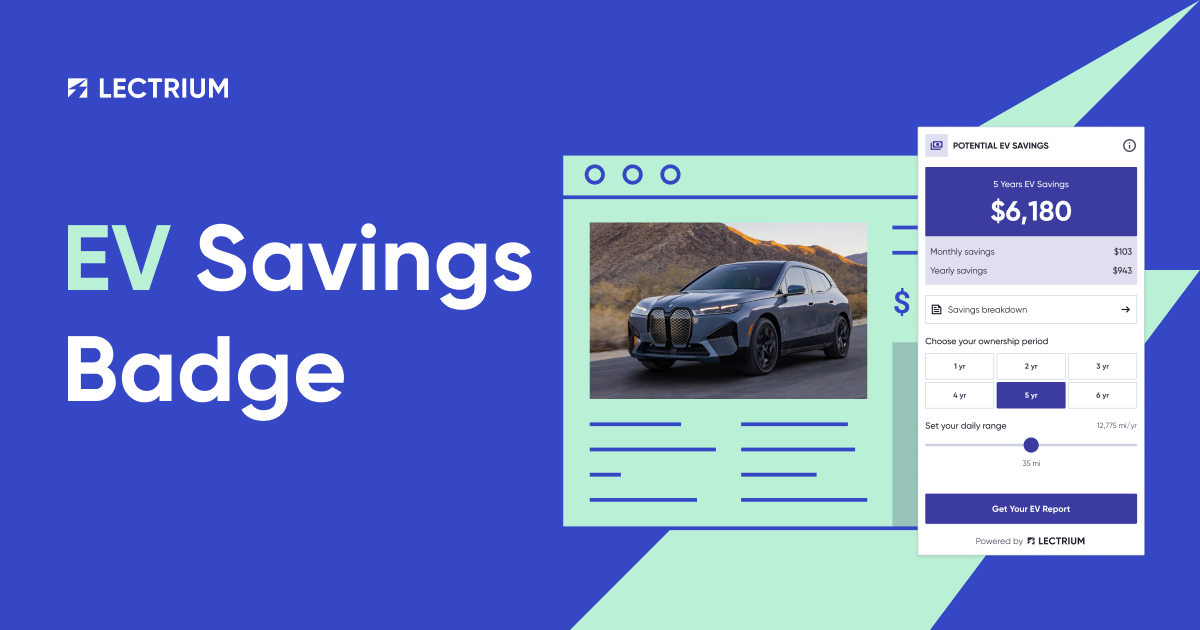 EV Savings Badge | Lectrium